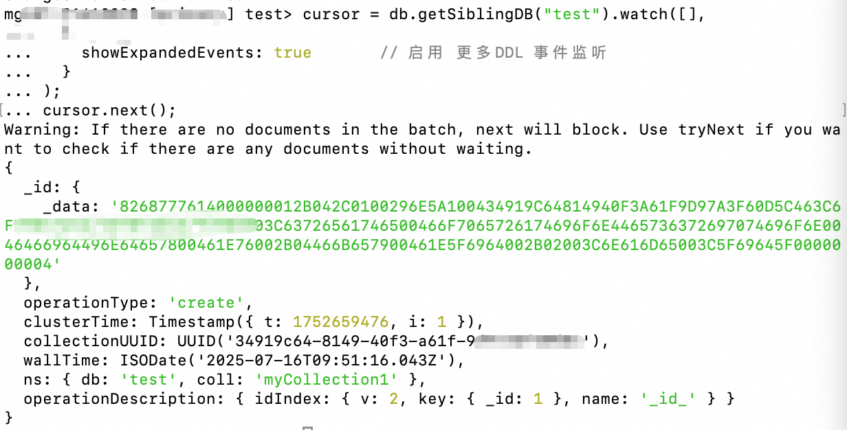 Using MongoDB change streams to capture data changes in real time - ApsaraDB for MongoDB ...