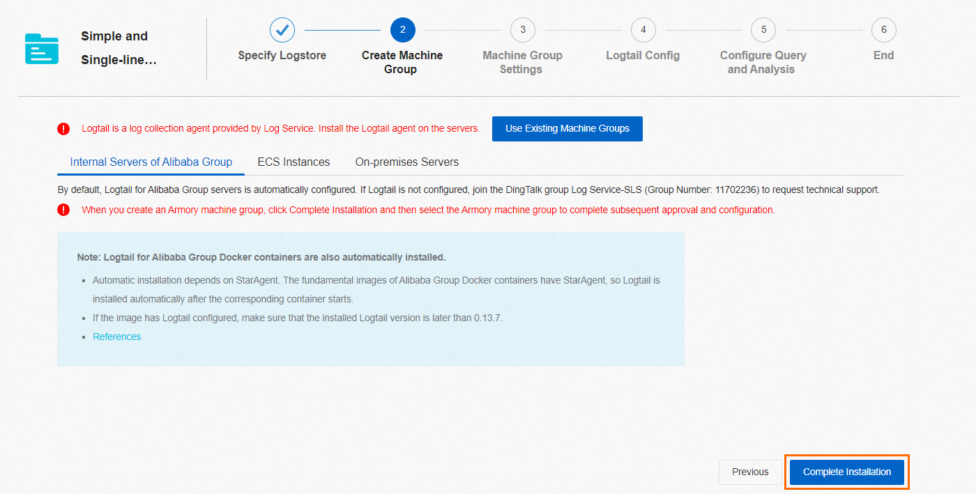 Configure log collection by using existing Log Service resources - Serverless App Engine ...