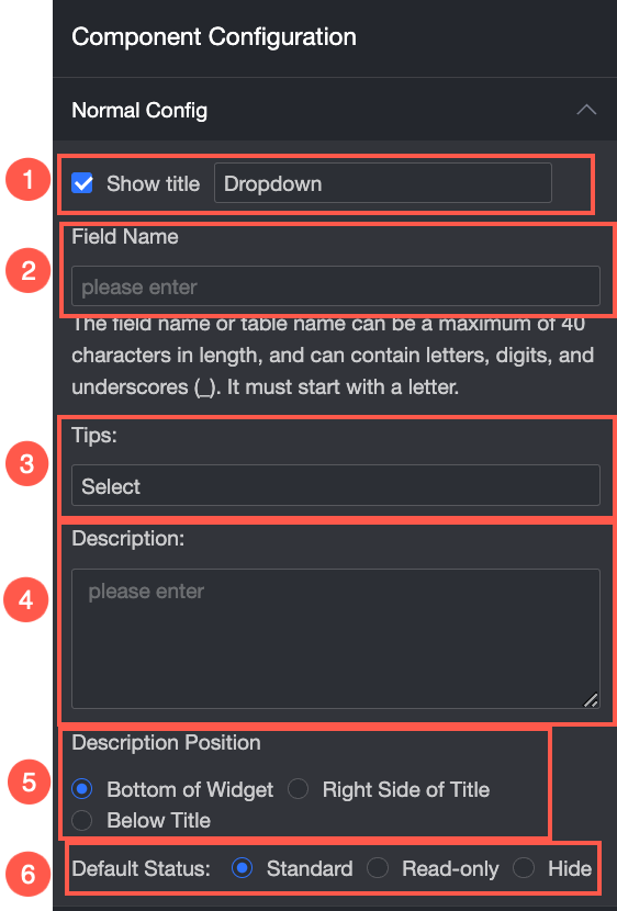 Dropdown - Quick BI - Alibaba Cloud Documentation Center