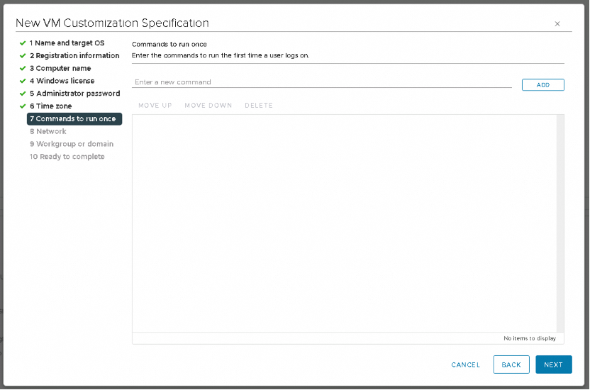 Create Vm Customization Specifications Alibaba Cloud Documentation Center