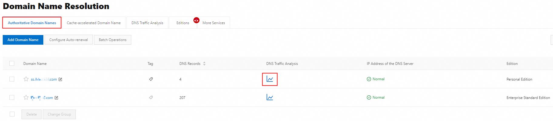Statistics on DNS requests - Alibaba Cloud DNS - Alibaba Cloud ...