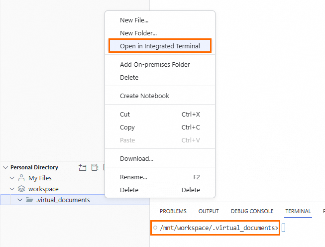 Personal directories - DataWorks - Alibaba Cloud Documentation Center