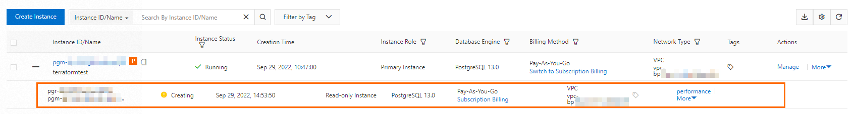 Use Terraform To Create A Read Only Rds Instance Apsaradb Rds Alibaba Cloud Documentation Center