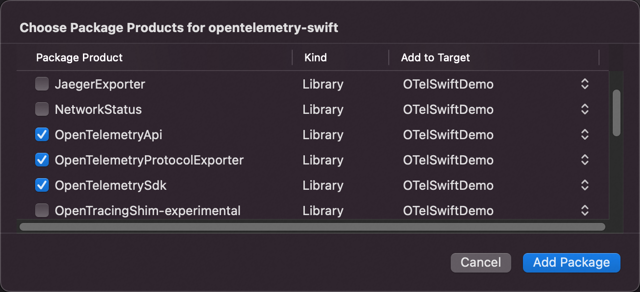 Import trace data from iOS apps to Simple Log Service by using OpenTelemetry SDK for iOS ...