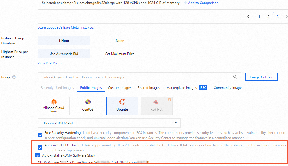 Configure eRDMA in a Docker container on a GPU-accelerated instance to improve network ...