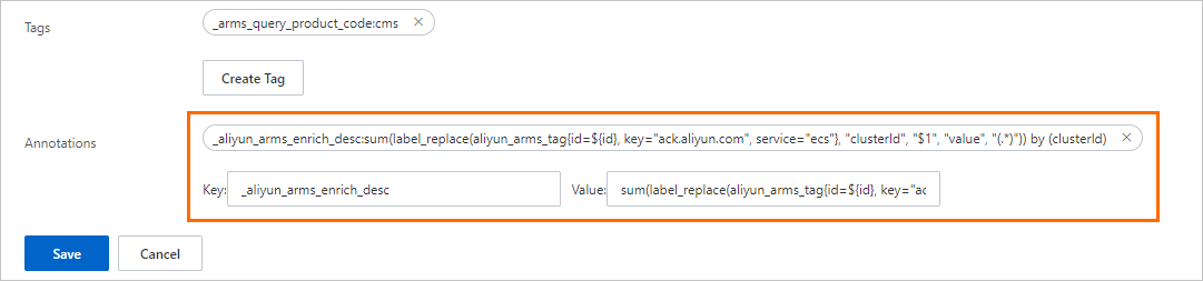 Use Alibaba Cloud tags to dispatch alerts - Application Real-Time ...
