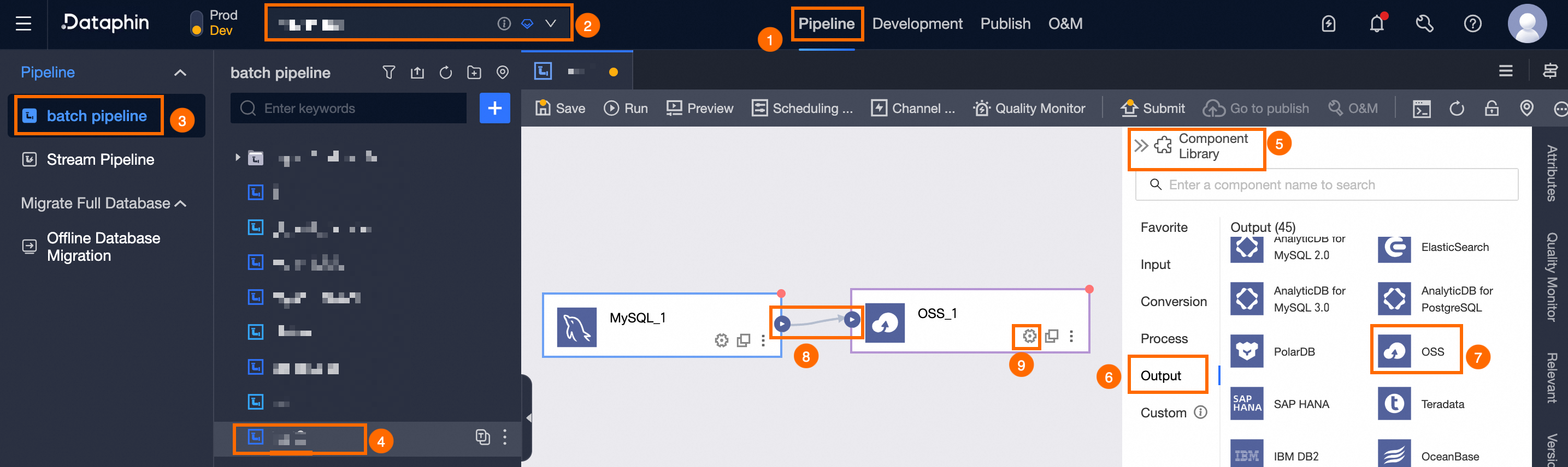 Configure OSS Output Component - Dataphin - Alibaba Cloud Documentation Center