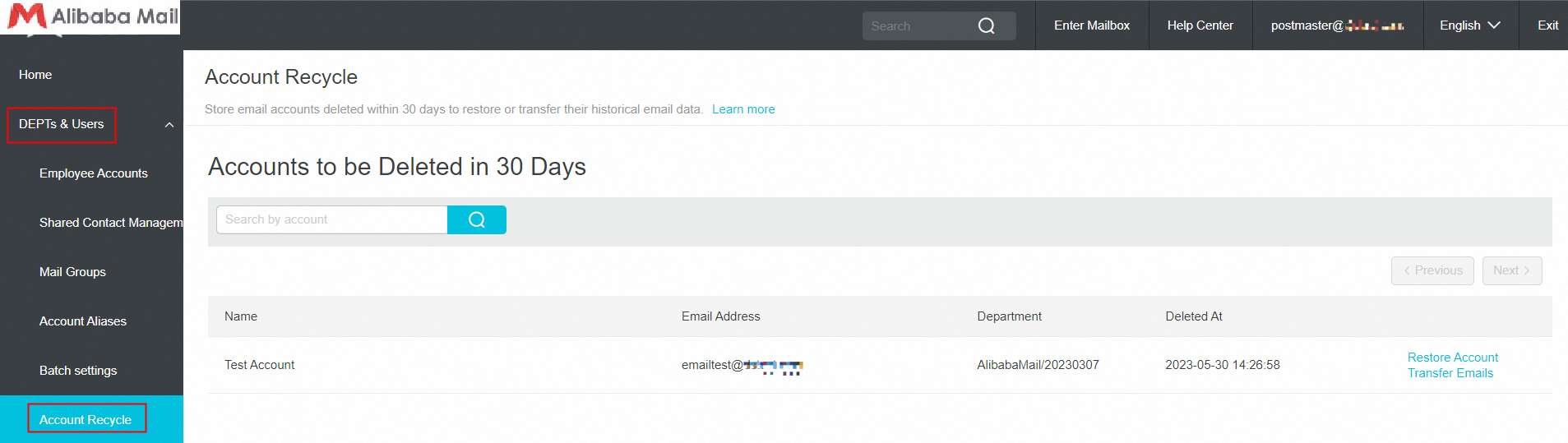 How to Restore Emails for the Former Employees - Alibaba Mail - Alibaba ...