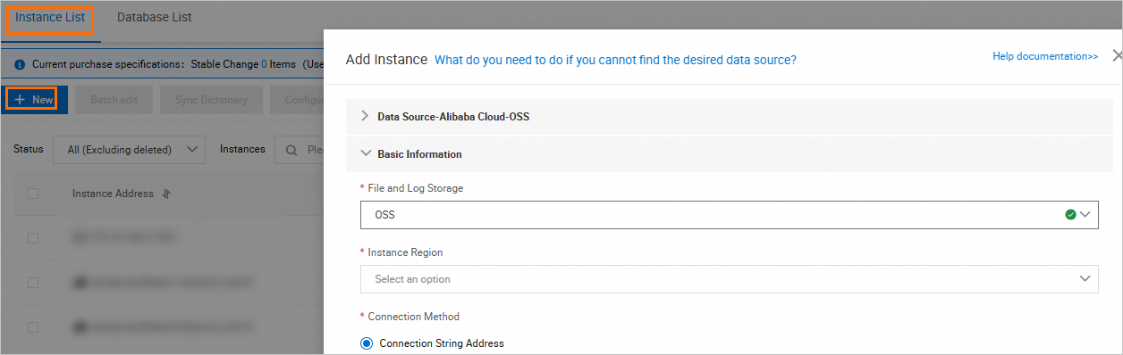 Dify preparations - Data Management - Alibaba Cloud Documentation Center