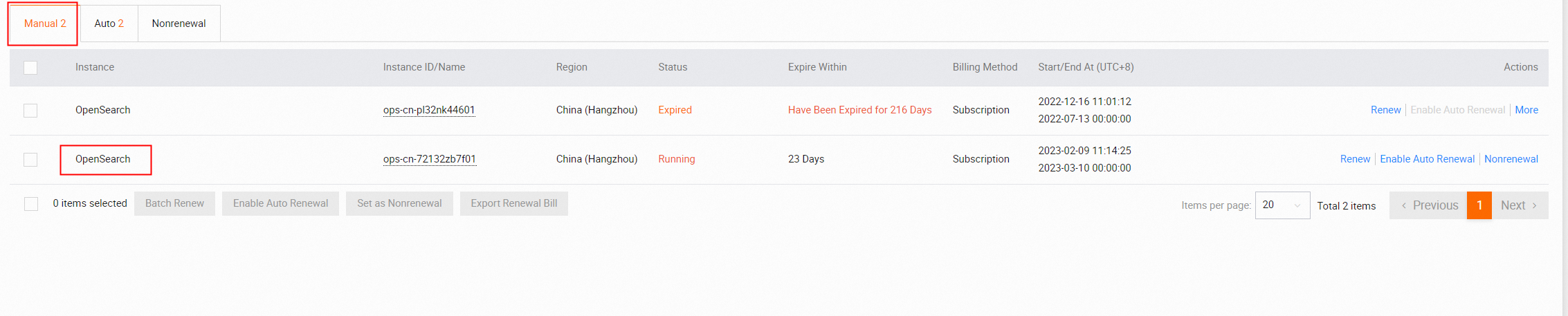 Renewal, expiration, or overdue payment - OpenSearch - Alibaba Cloud Documentation Center