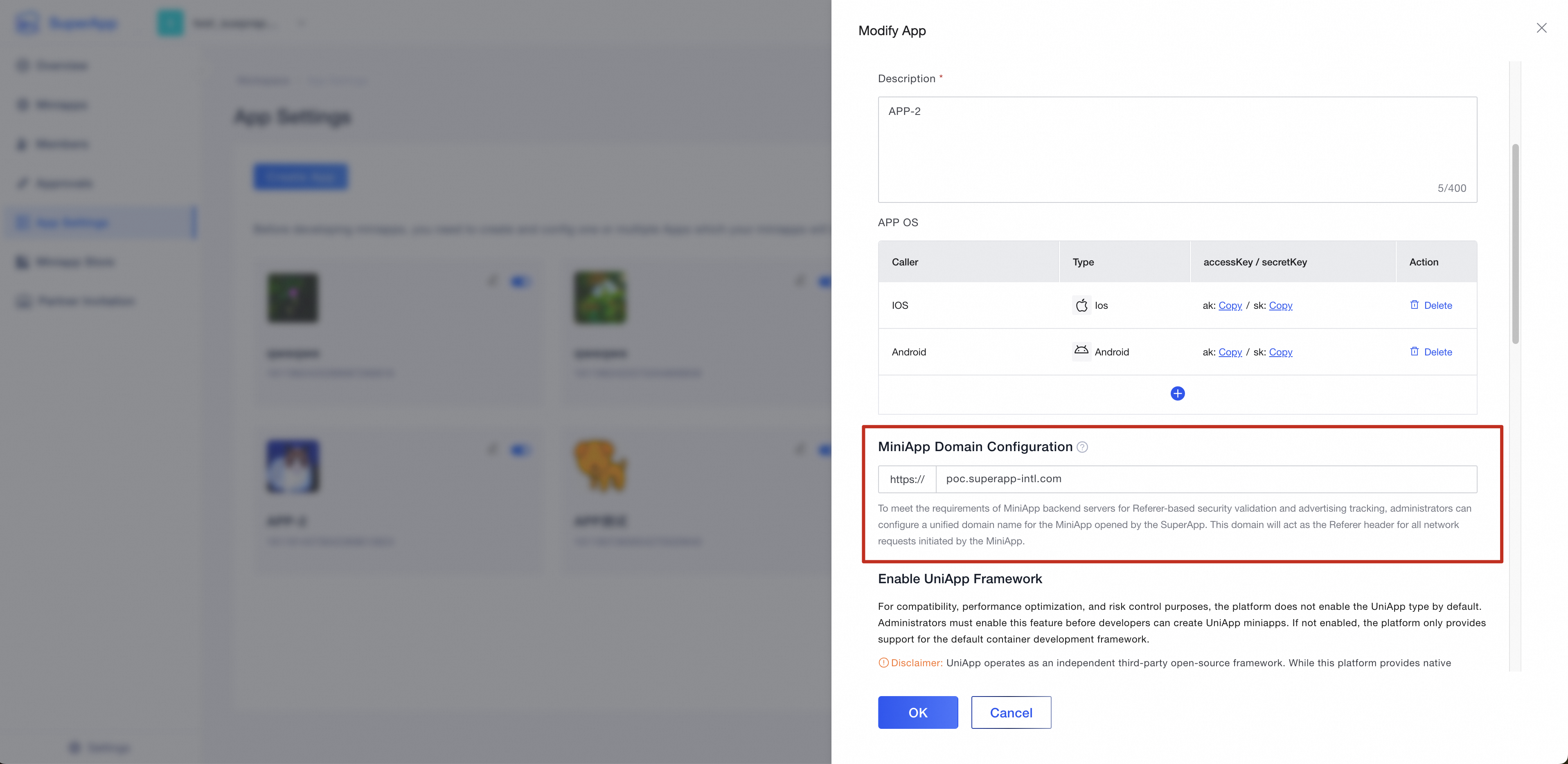 Custom Mini App Domain Names - SuperApp - Alibaba Cloud Documentation ...