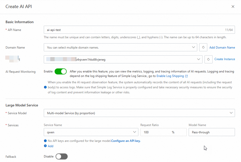 Manage AI APIs - API Gateway - Alibaba Cloud Documentation Center
