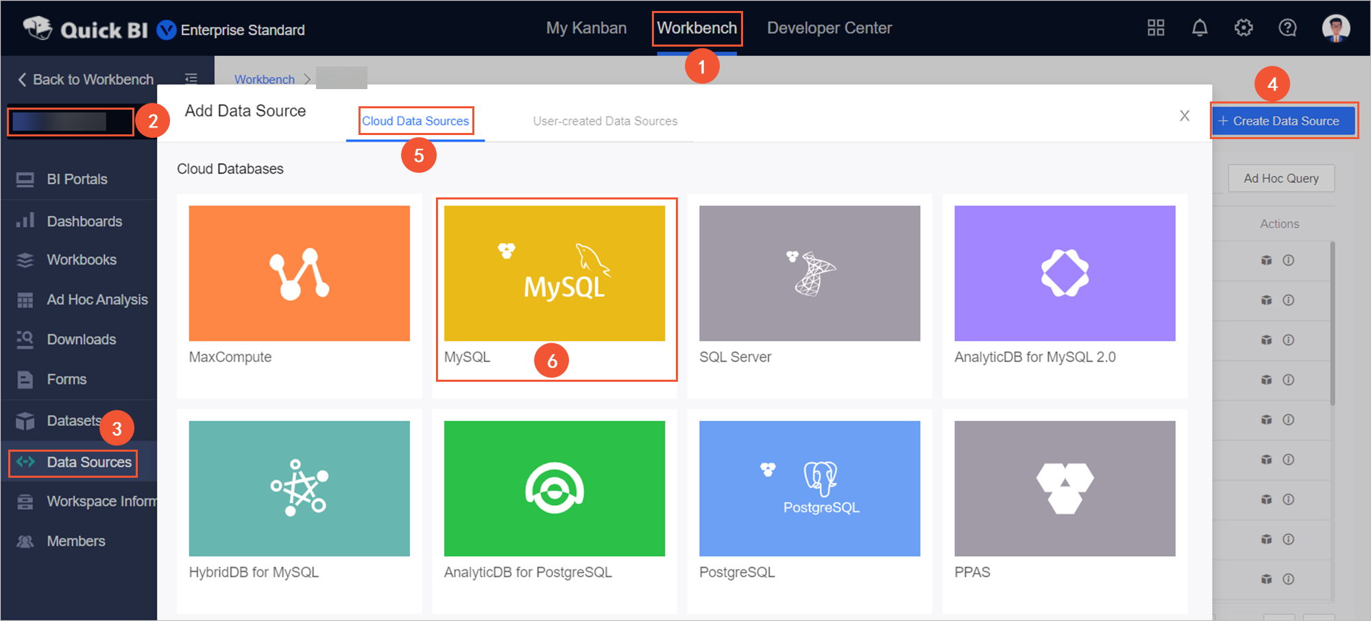 Add An Apsaradb Rds For Mysql Data Source Alibaba Cloud Documentation Center