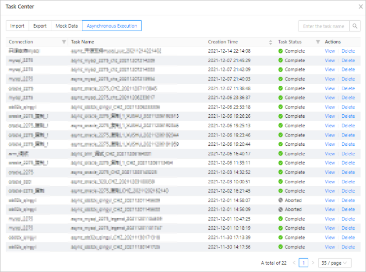 Database change tasks -OceanBase Developer Center-OceanBase Documentation