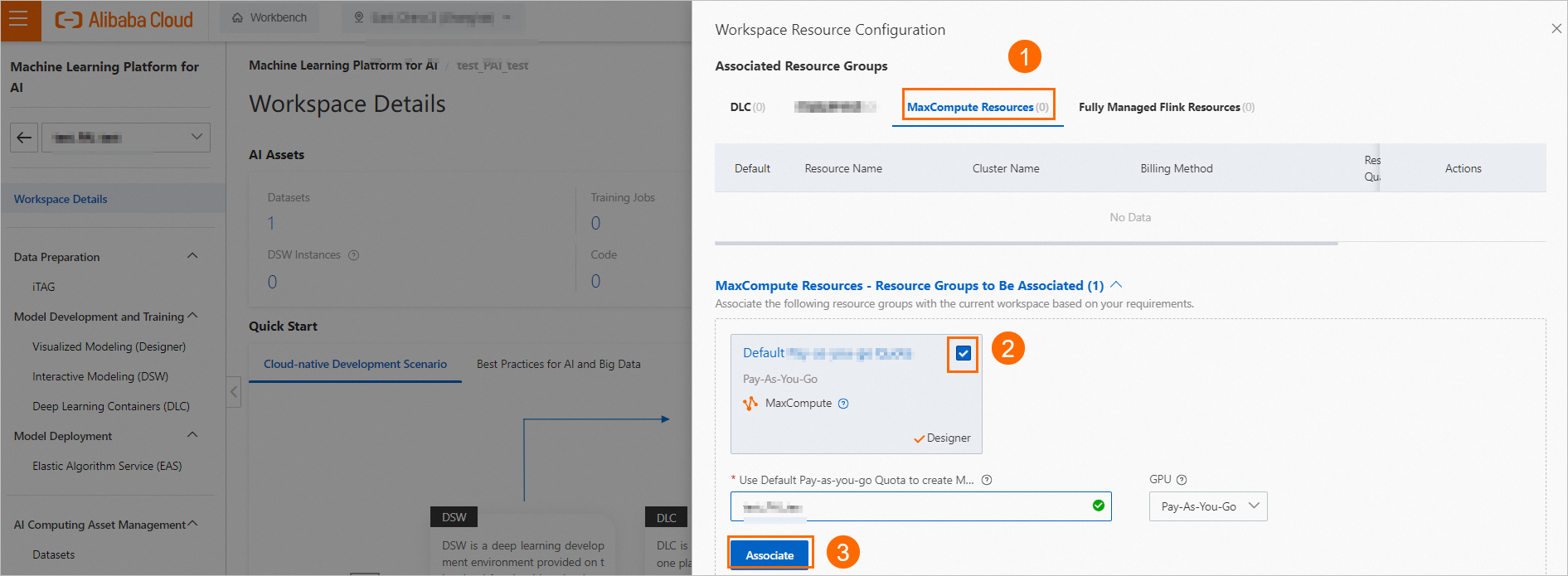 Manage workspaces - Machine Learning Platform for AI - Alibaba Cloud ...
