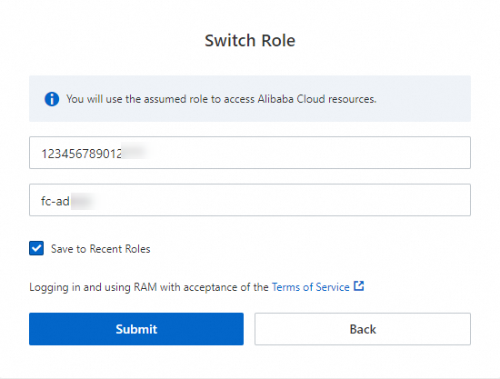 Grant permissions across Alibaba Cloud accounts by using RAM roles ...