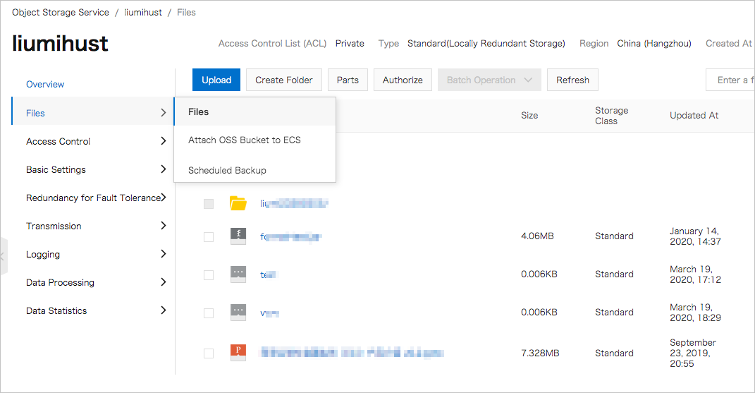 Access Data In Oss From Eci Elastic Container Instance Alibaba Cloud Documentation Center