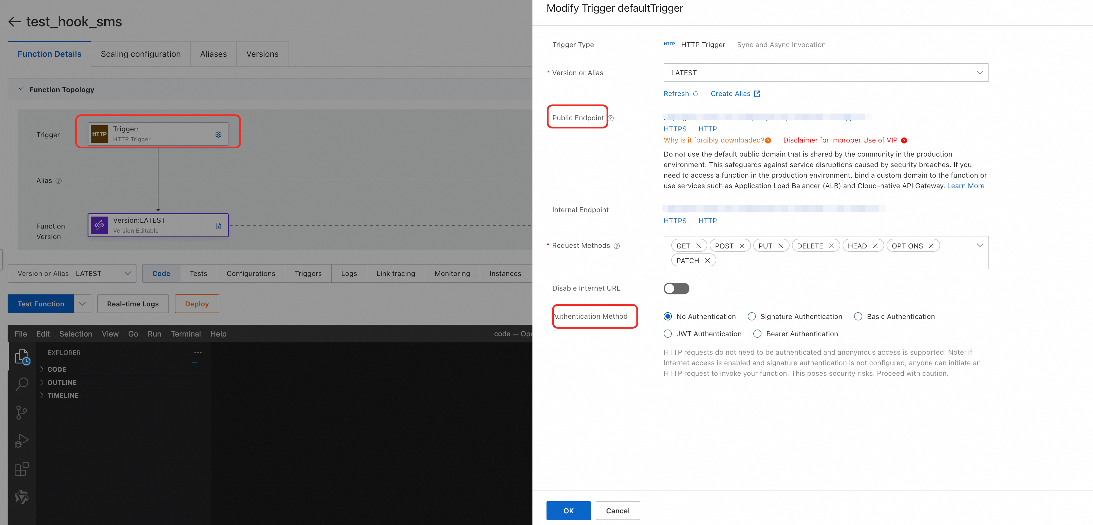 RDS Supabase SMS Authentication Configuration (SMS Webhook + Alibaba ...