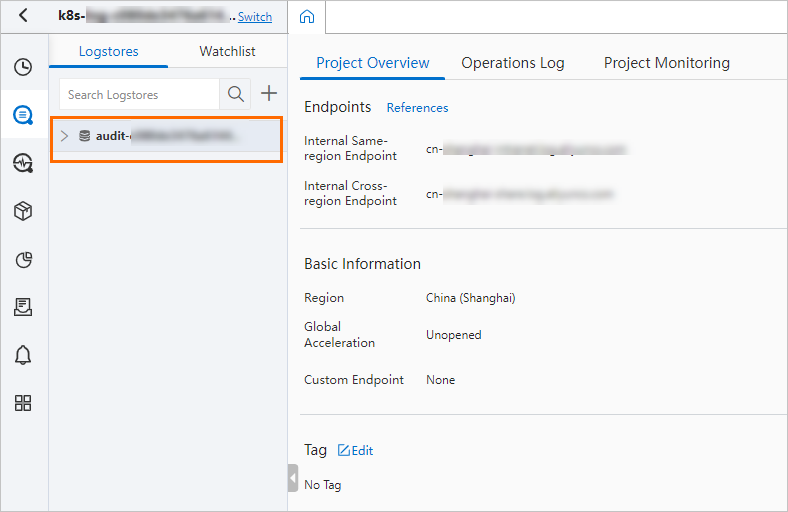 Add And Use A Log Service Data Source Application Real Time Monitoring Service Alibaba Cloud