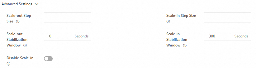 Best practices for advanced parameters in an auto scaling policy ...