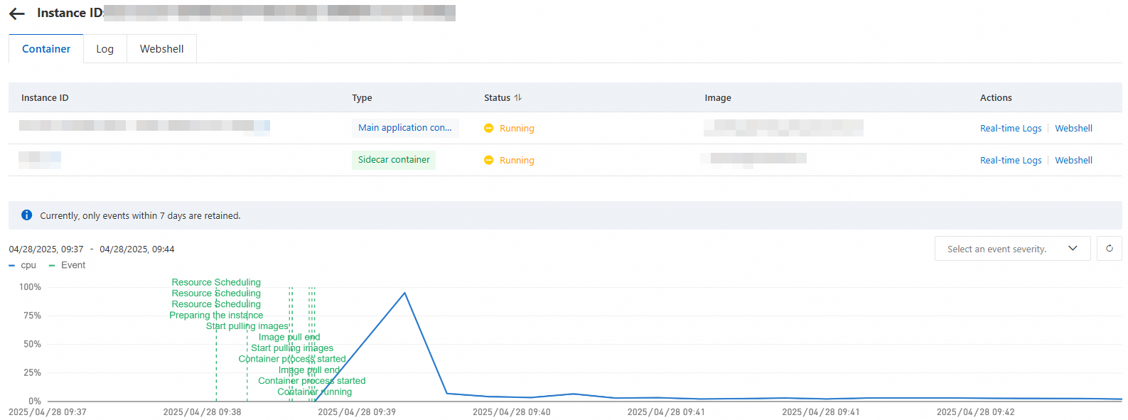 Manage instance lifecycle - Serverless App Engine - Alibaba Cloud Documentation Center