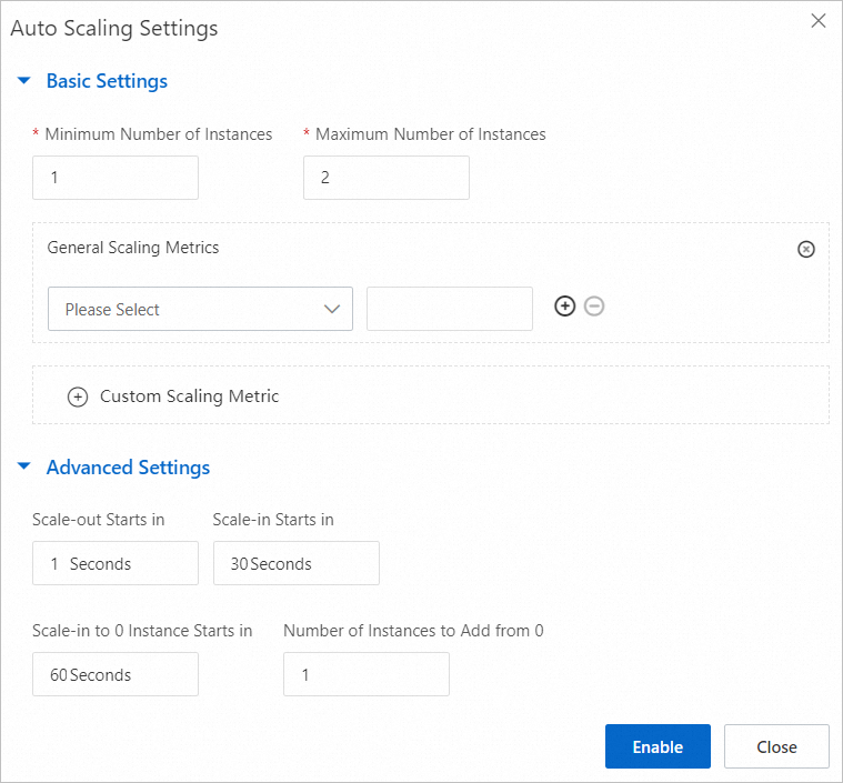 Enable or disable the horizontal auto-scaling feature - Platform For AI ...