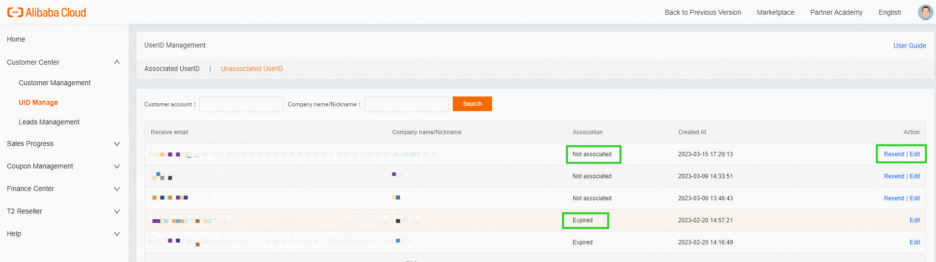 UID Management - Channel Platform - Alibaba Cloud Documentation Center