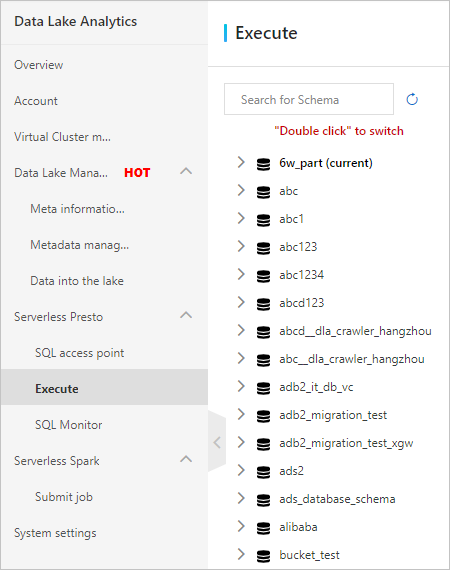Spark SQL Data Lake Analytics Alibaba 