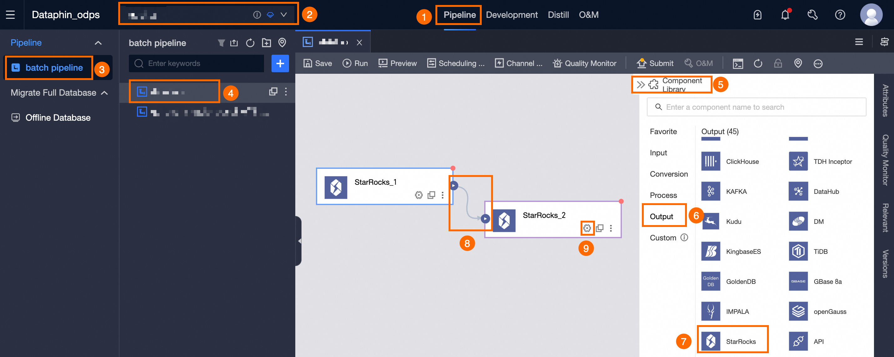 Configuring the StarRocks Output Component - Dataphin - Alibaba Cloud Documentation Center