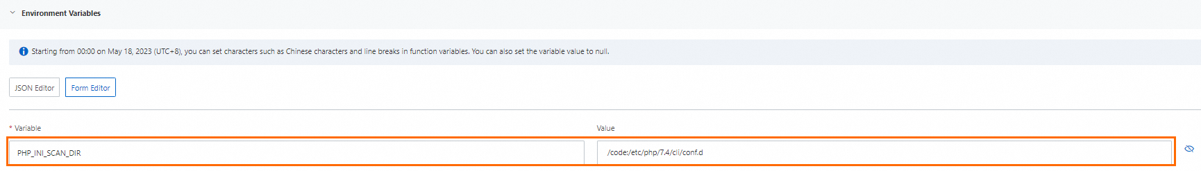 How to configure the php.ini file when creating functions in different ways - Function Compute ...