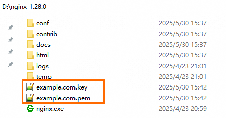 Deploy an SSL certificate on an Nginx server (Windows) - Certificate Management Service ...
