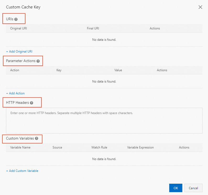 Create custom cache keys - Dynamic Content Delivery Network - Alibaba ... Create custom cache keys - Dynamic Content Delivery Network - Alibaba ...