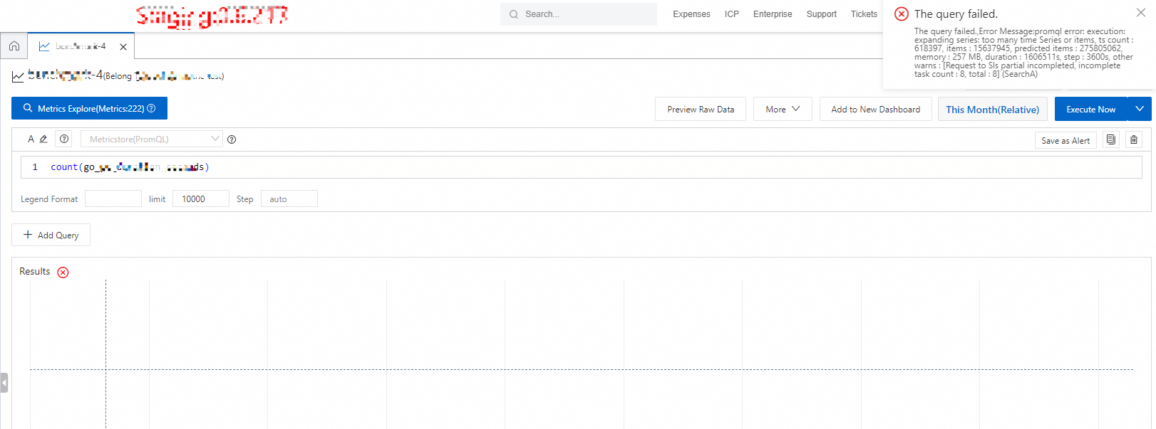FAQ about metric storage - Simple Log Service - Alibaba Cloud Documentation Center