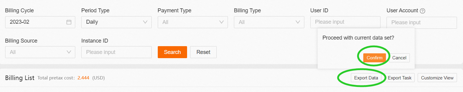 Customer Statement - Channel Platform - Alibaba Cloud Documentation Center