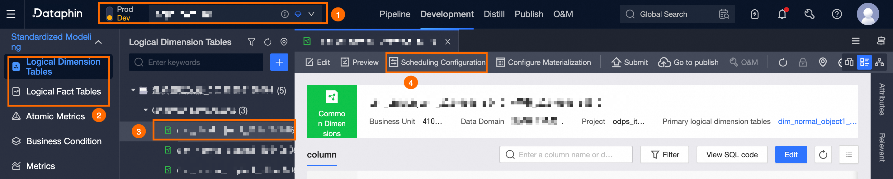 How to configure scheduling for logical tables - Dataphin - Alibaba Cloud Documentation Center
