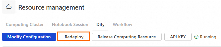 Reset the password of a Dify resource - Data Management - Alibaba Cloud ...
