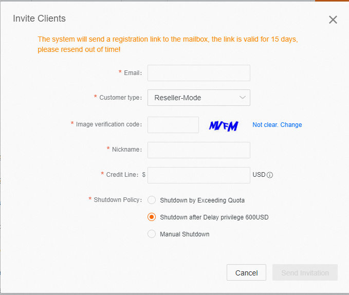 Customer Management - Channel Platform - Alibaba Cloud Documentation Center