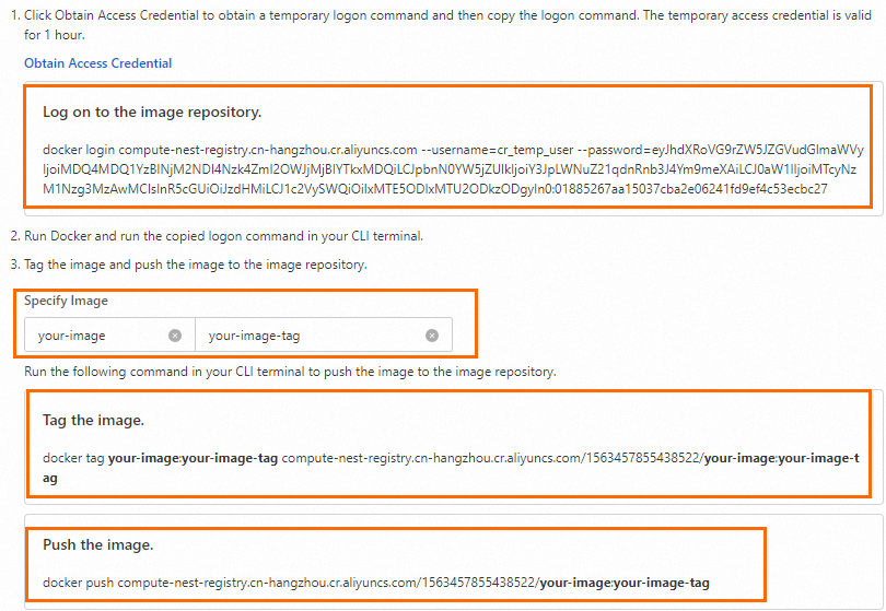 Container image deployment packages - Compute Nest - Alibaba Cloud Documentation Center