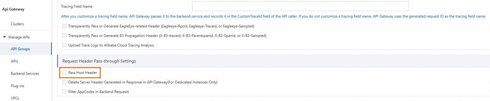 How to configure the Host header - API Gateway - Alibaba Cloud Documentation Center