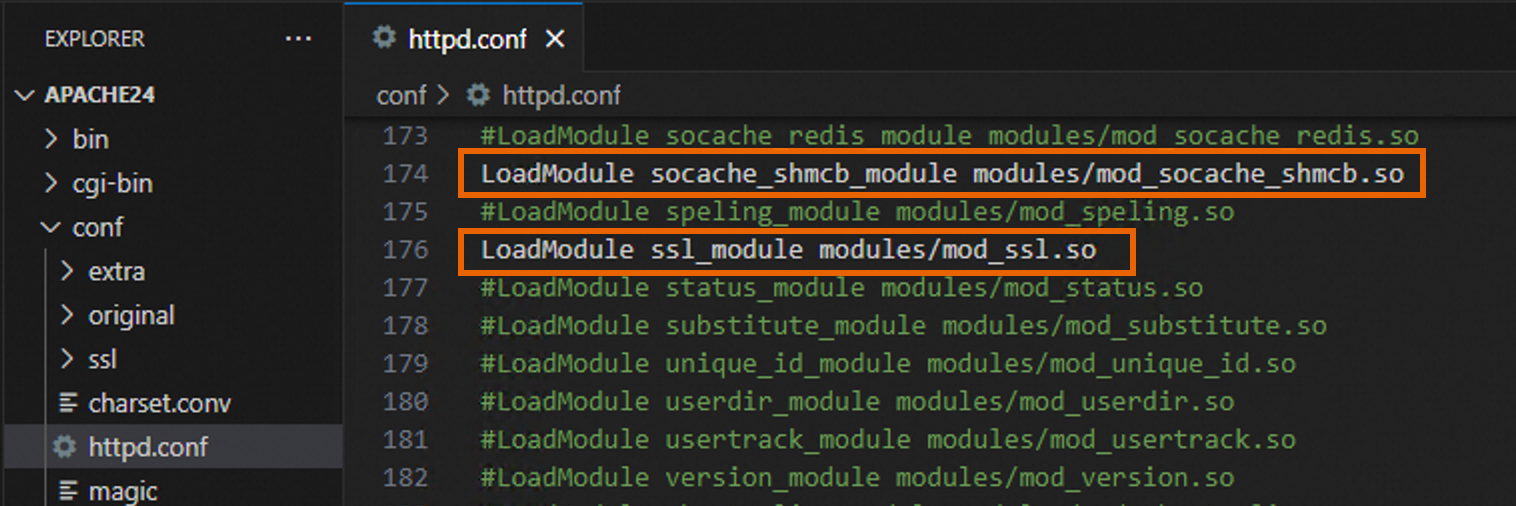Install an SSL certificate on an Apache server (Windows) - Certificate Management Service ...