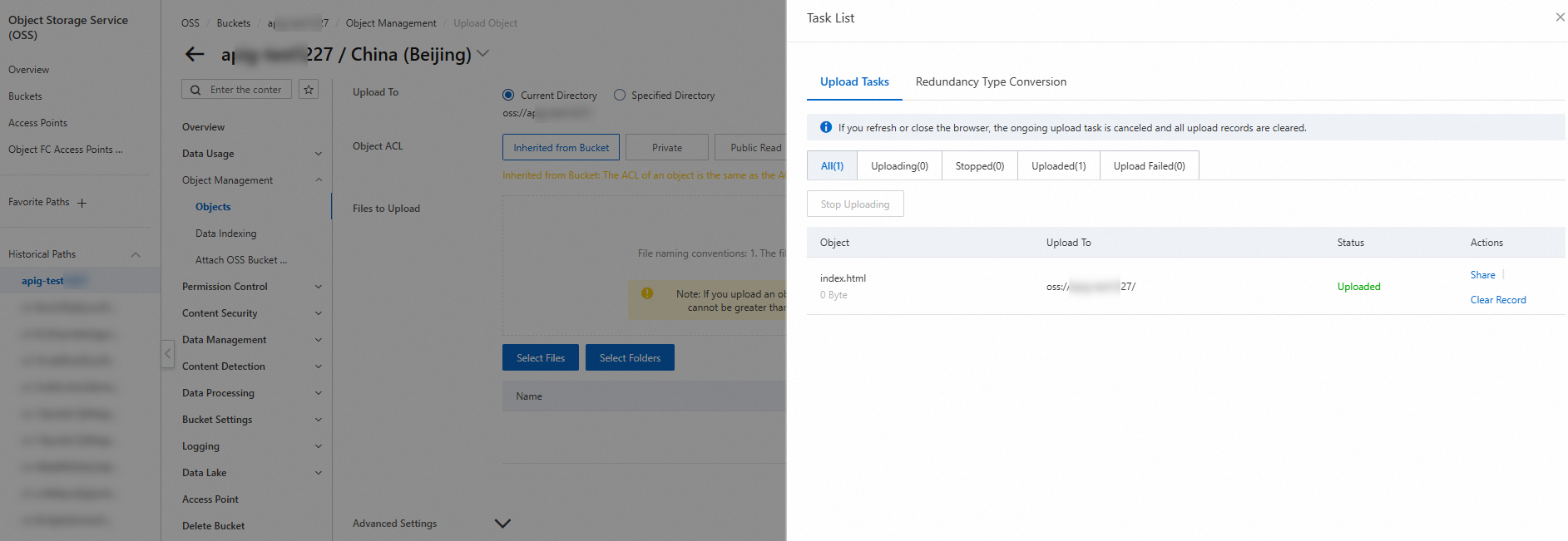 Implement Static Website Hosting By Using Cloud Native Api Gateway And Alibaba Cloud Oss Api