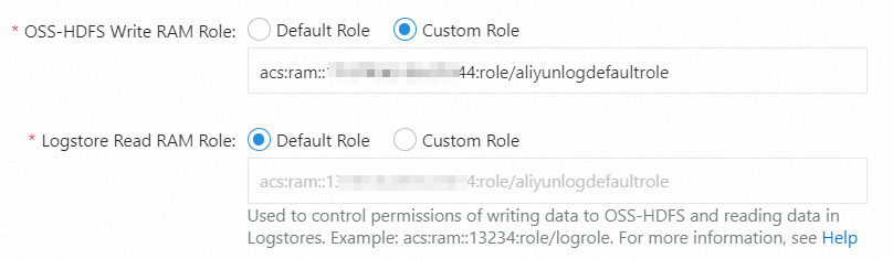 How to access data by using a default role - Simple Log Service - Alibaba Cloud Documentation Center