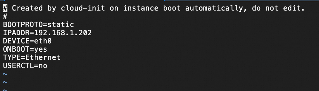 What do I do if the IP address of a Linux instance in the NIC configuration file is different ...