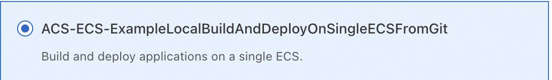 Build and deploy an application on a single ECS instance - CloudOps Orchestration Service ...