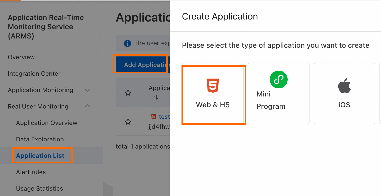 Monitor website user data through RUM SDK for web & HTML5 - Application Real-Time Monitoring ...