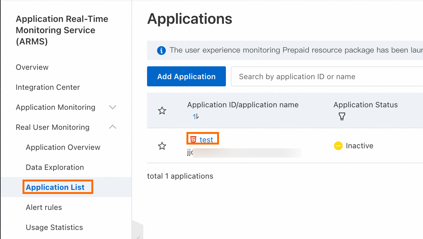 Monitor website user data through RUM SDK for web & HTML5 - Application Real-Time Monitoring ...