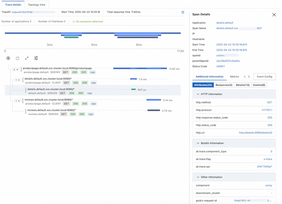Use OpenTelemetry for trace analysis on Istio - Managed Service for OpenTelemetry - Alibaba ...