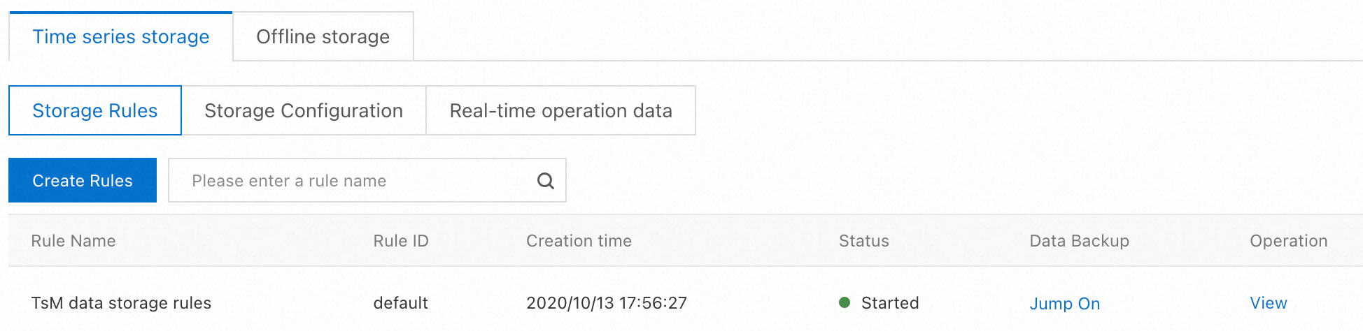 Enable or disable the object model data storage for a specified product ...