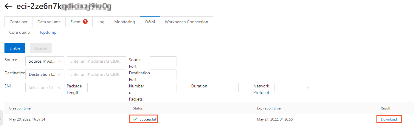 Use Tcpdump To Capture Packets And Analyze Network Problems Elastic Container Instance 7092