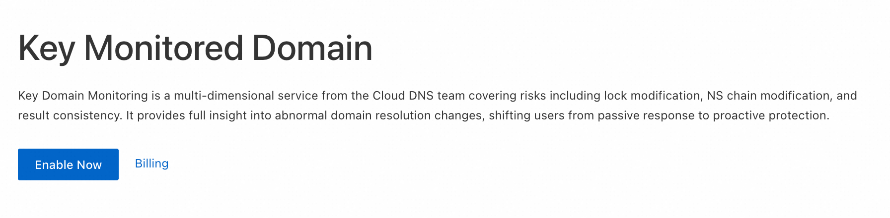 Enable the service_Key Domain Name Monitoring - Alibaba Cloud DNS ...